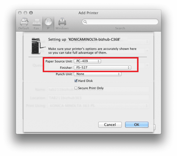 Installing a print driver on MacOS - T O Technology | Konica Minolta ...